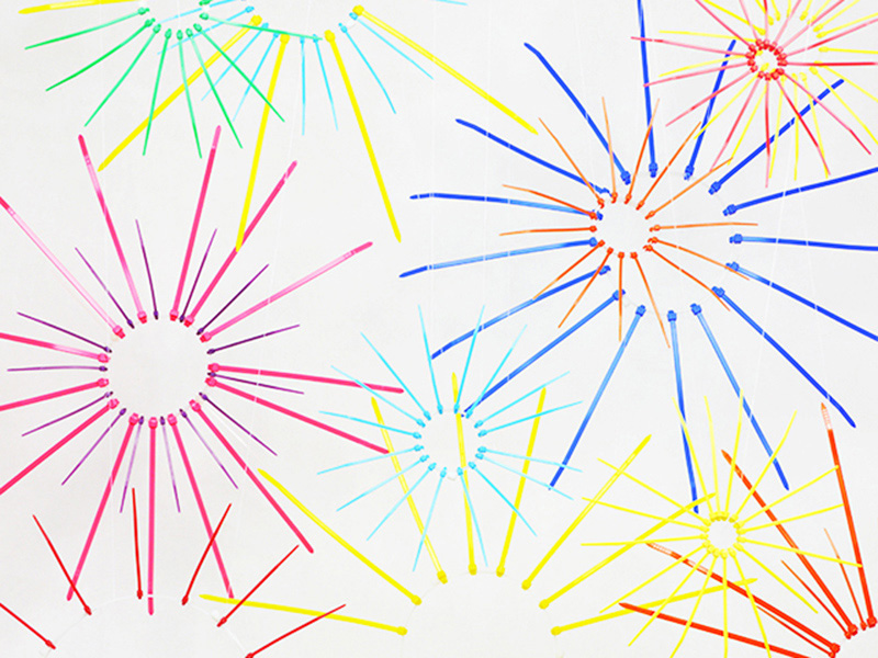 DIY zip tie fireworks display - Mr Printables